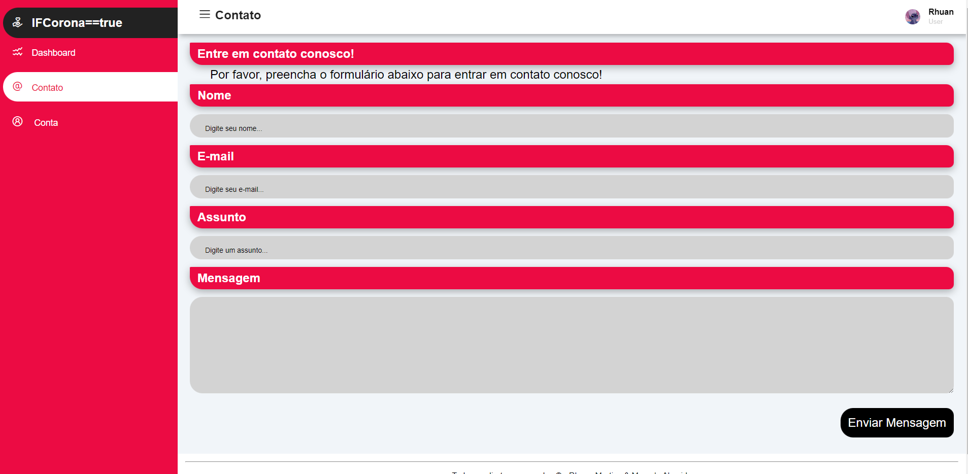 GitHub - RhuanGabriel1/projeto-ifcorona: Desenvolvimento de um Dashboard para o projeto ...