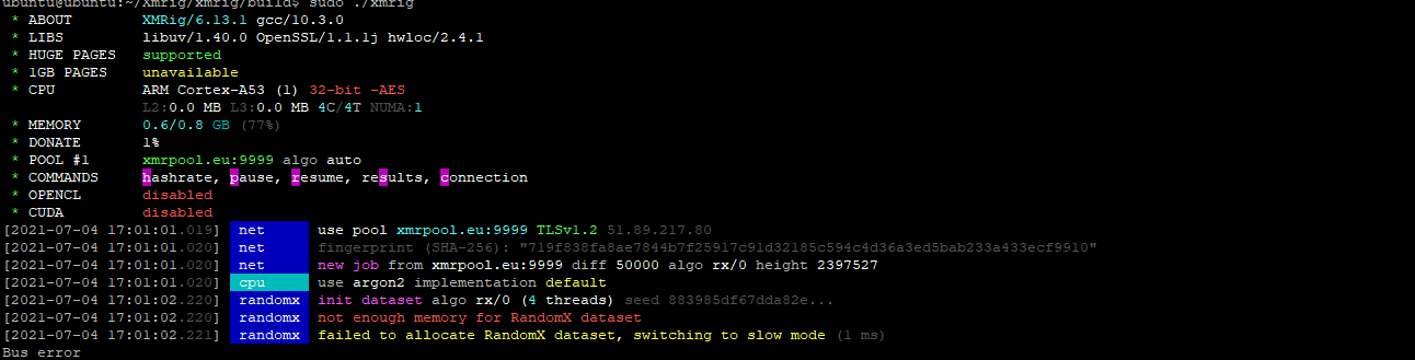 xmrig not working on Linux · Issue #2470 · xmrig/xmrig · GitHub