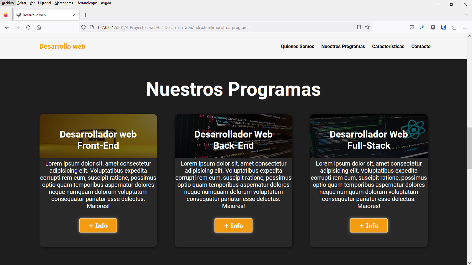 GitHub - daferguerrero/landing-page-desarrollo-web: Maquetación de una ...