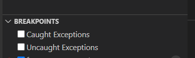 Docs about debugging don't mention how to break on exceptions · Issue #121413 · microsoft/vscode ...
