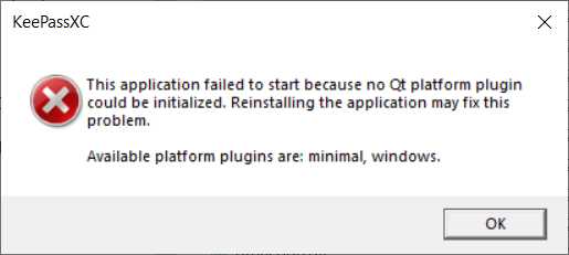 Failed in installing · Issue #8929 · keepassxreboot/keepassxc · GitHub