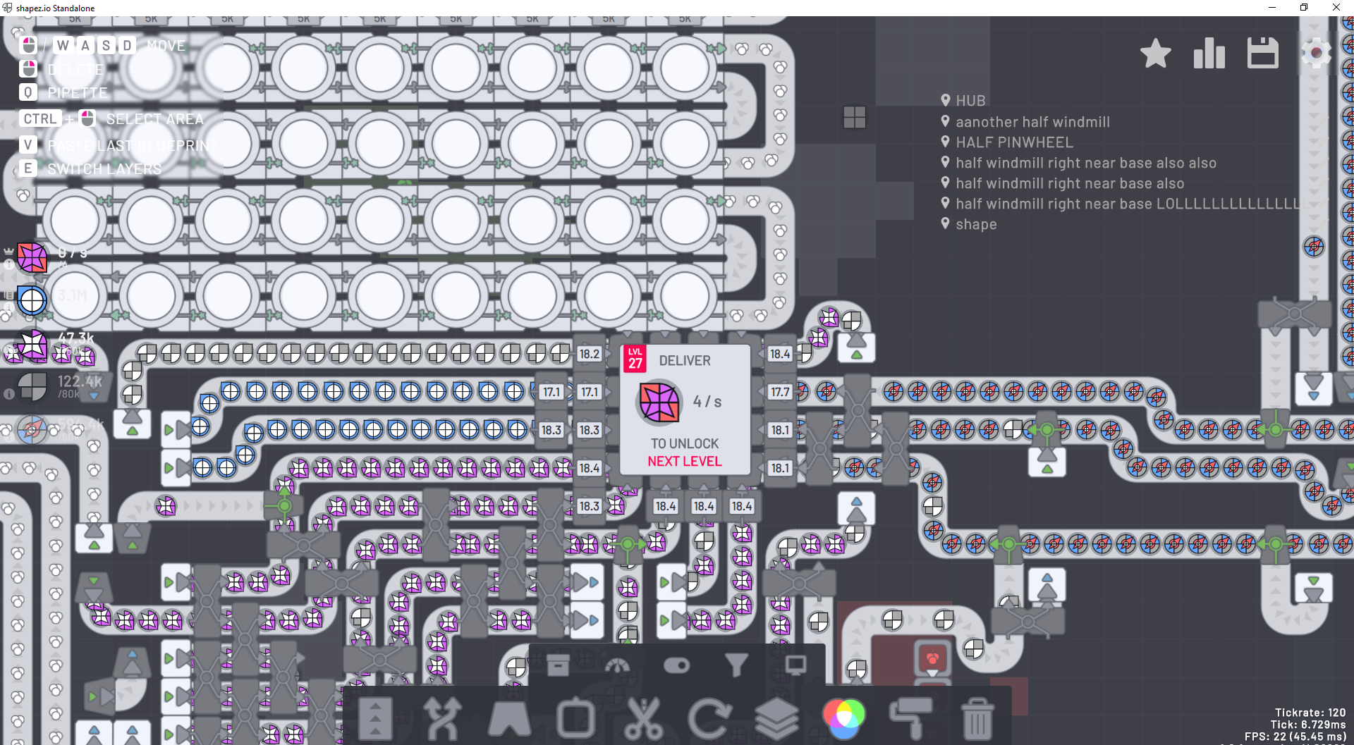 lag and performance · Issue #987 · tobspr-games/shapez.io · GitHub