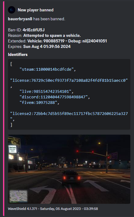 False ban - Attempted to spawn a vehicle · Issue #1 · WaveShieldDev/WaveShield · GitHub