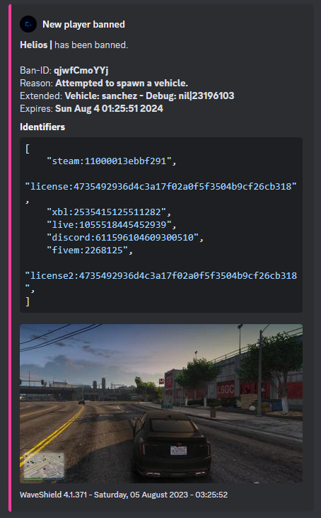 False ban - Attempted to spawn a vehicle · Issue #1 · WaveShieldDev/WaveShield · GitHub
