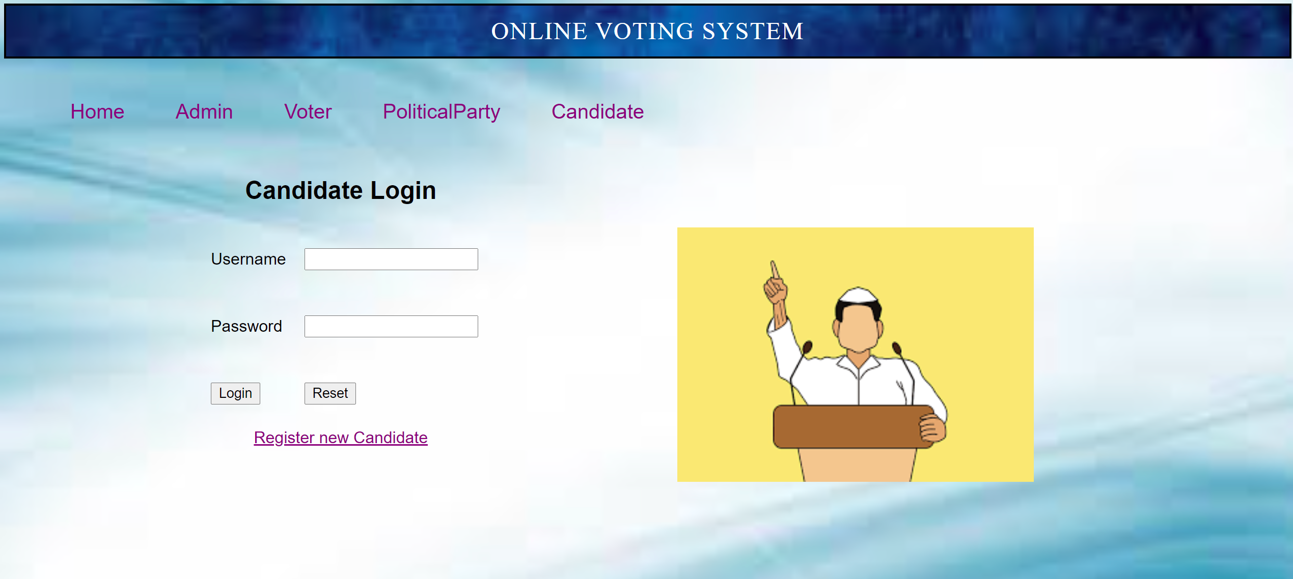 GitHub - Pranav-Kharche/Online-Voting-System: This repository contains the source code of Online ...