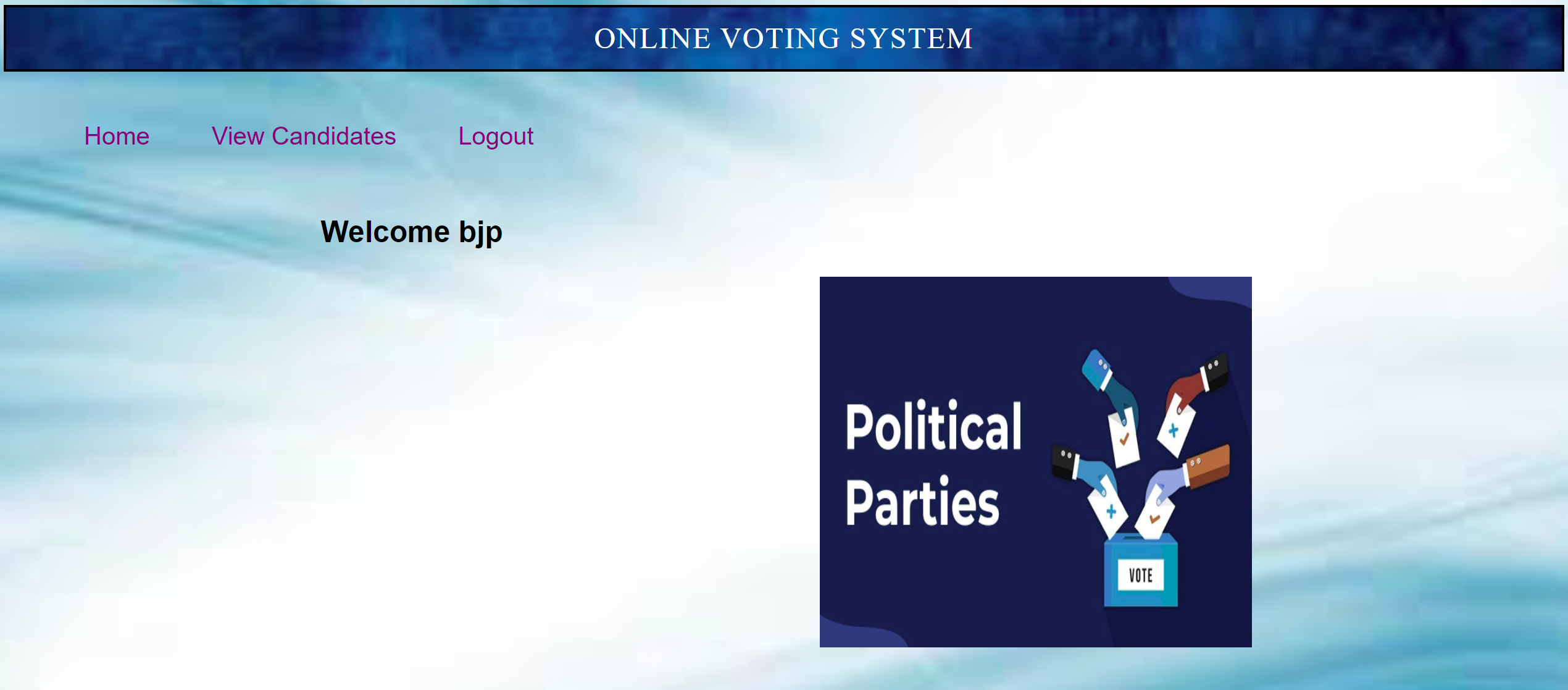 GitHub - Pranav-Kharche/Online-Voting-System: This repository contains the source code of Online ...