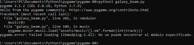 modplug dll missing · Issue #3262 · pygame/pygame · GitHub