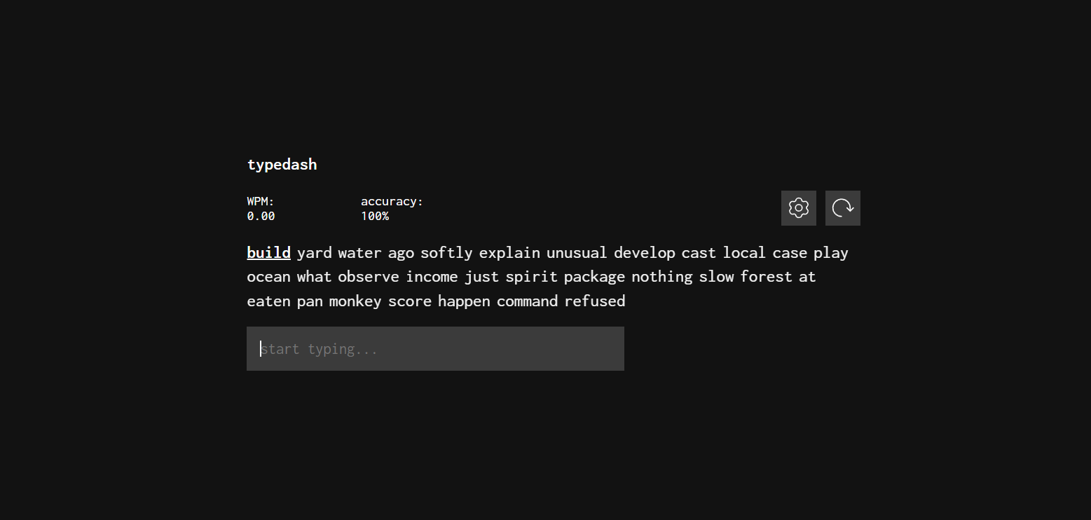 GitHub - ruwpy/typedash: ⌨ simple typing practice application
