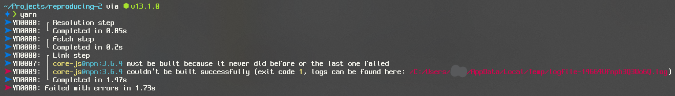 [Bug] Some packages cause to fail finding .pnp.js in unicode path · Issue #781 · yarnpkg/berry ...