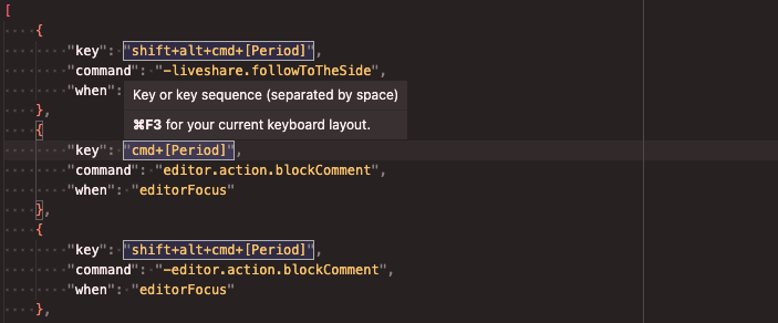 Shortcut key `[Period]` is somehow replaced by `F3` · Issue #170503 ...