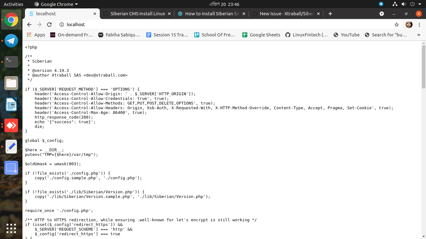 not showing default page except codes · Issue #804 · Xtraball/Siberian · GitHub