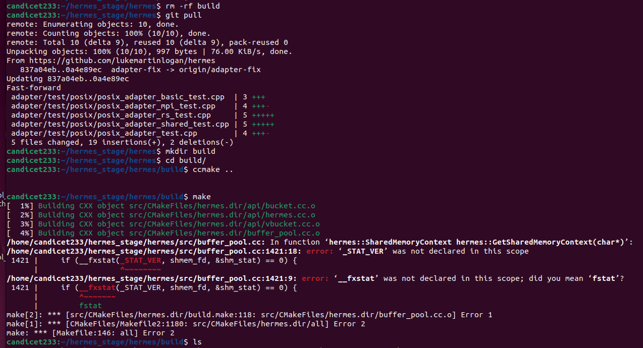Hermes fails to compile on Ubuntu 22.04 due to __fxstat · Issue #460 · HDFGroup/hermes · GitHub