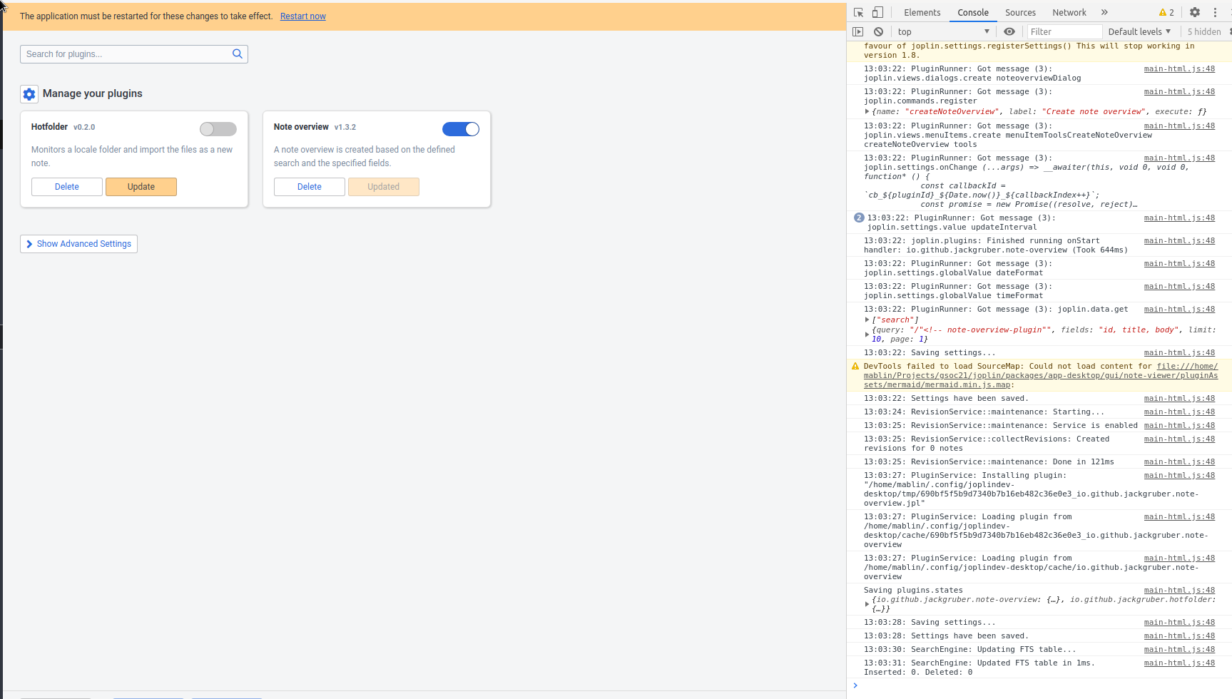 Plugin Update error in DEV version · Issue #4723 · laurent22/joplin · GitHub