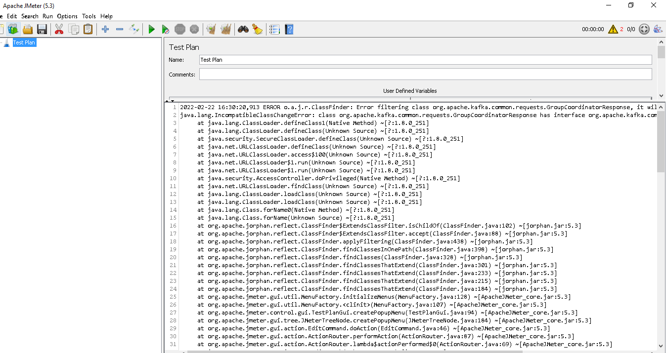 Getting Error Oajrclassfinder Error Filtering Class Orgapache 3848