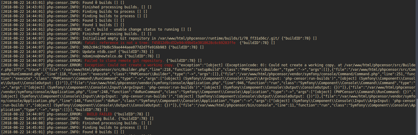 Some Commits Trigger Git Error Fatal Reference Is Not A Tree · Issue 208 · Php 5939