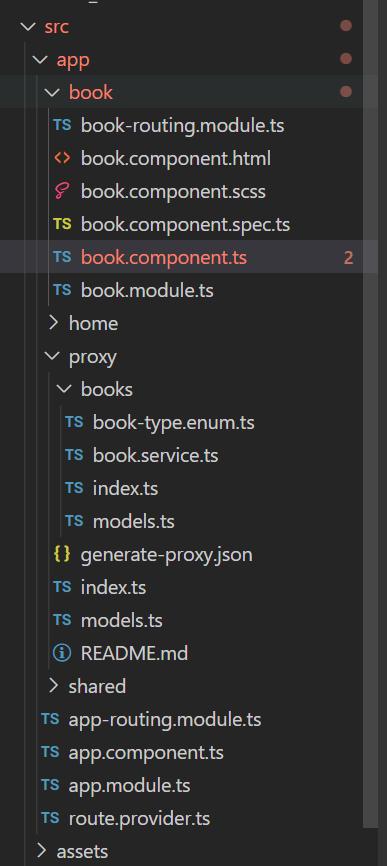 Module '"../proxy/books"' has no exported member 'BookDto'. · Issue #7641 · abpframework/abp ...