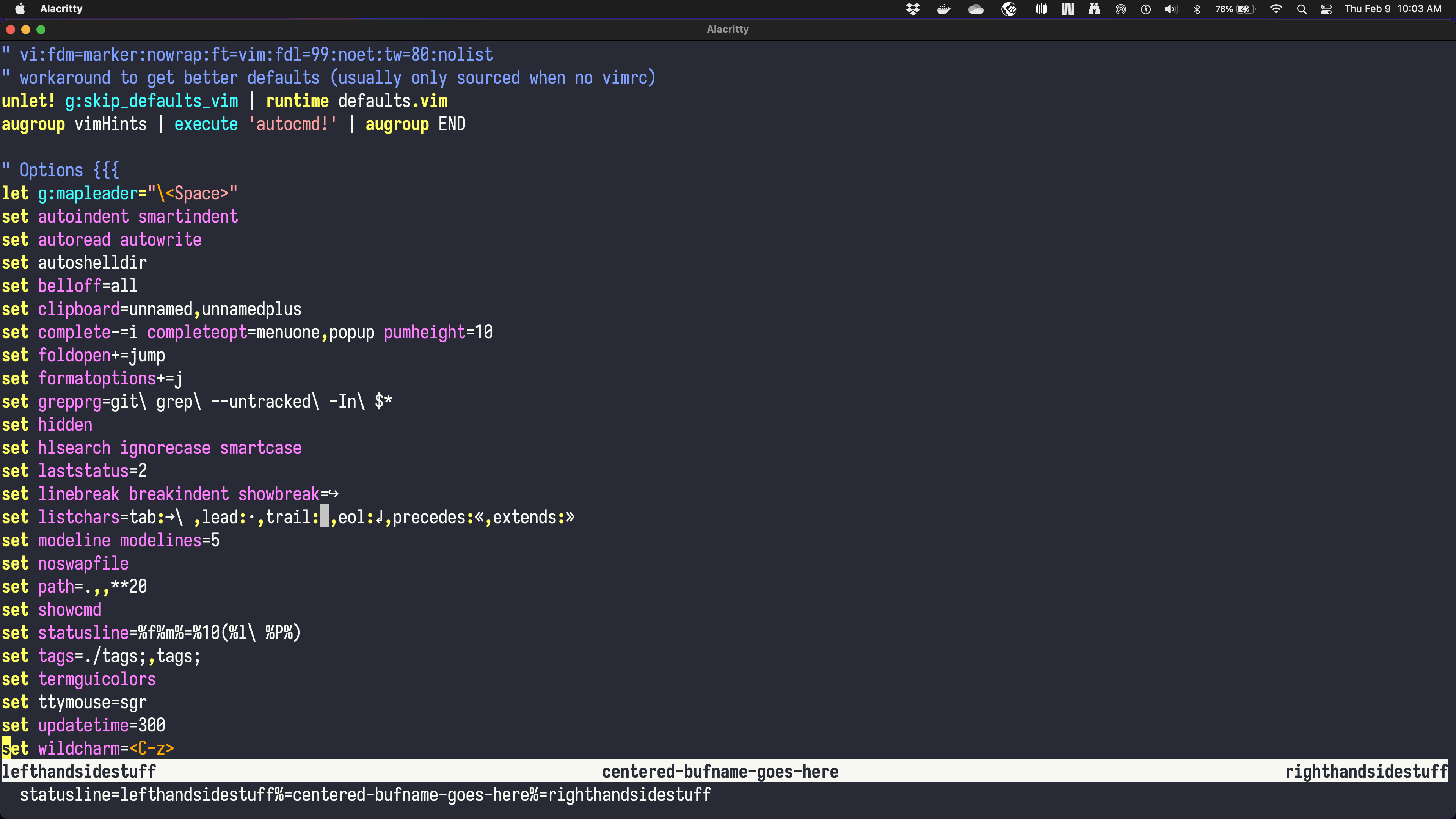 Allow more alignment sections in statusline · Issue #11965 · vim/vim ... Allow more alignment sections in statusline · Issue #11965 · vim/vim ...