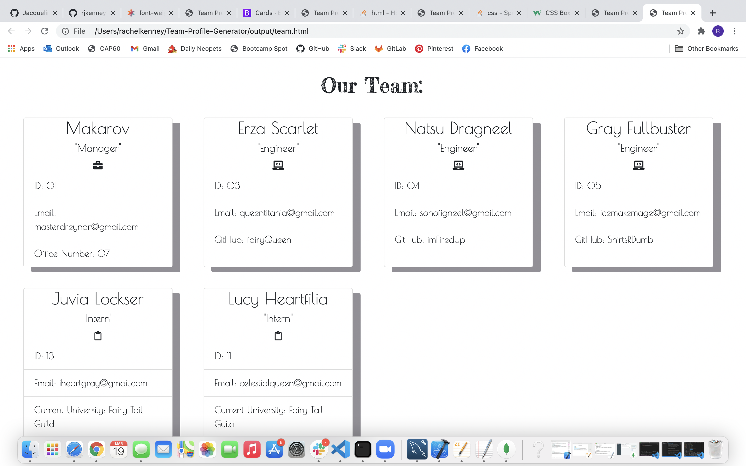 GitHub - rjkenney11/Team-Profile-Generator: Created using npm inquirer ...
