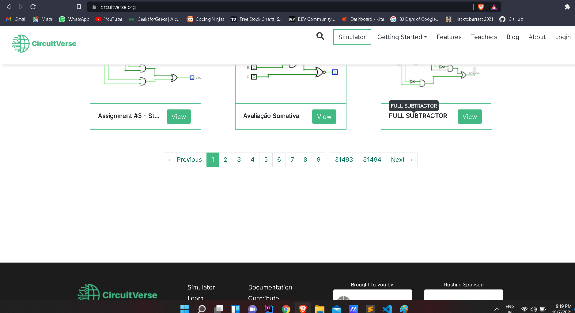 Distance between pagination and rows · Issue #2529 · CircuitVerse/CircuitVerse · GitHub