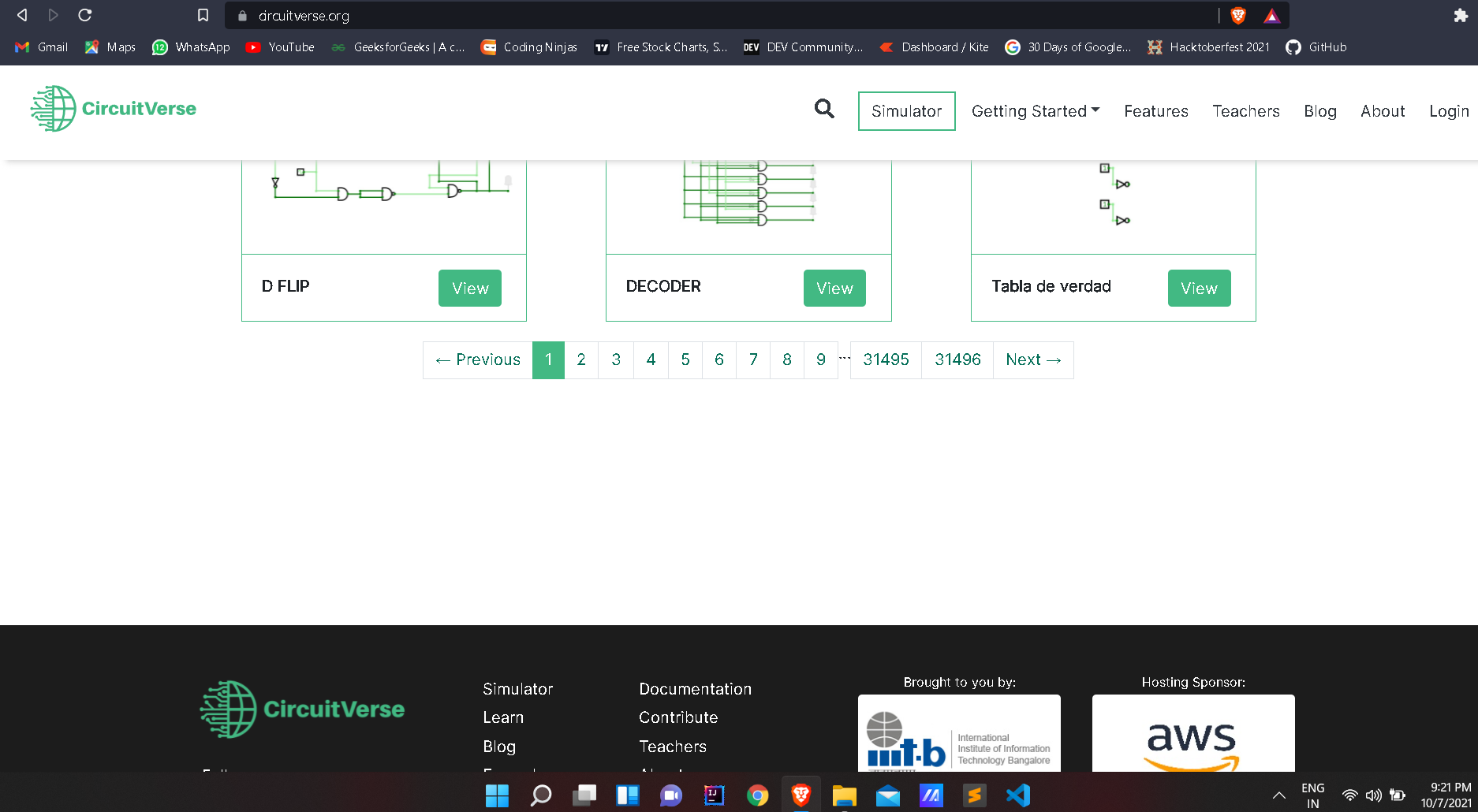 Distance between pagination and rows · Issue #2529 · CircuitVerse/CircuitVerse · GitHub