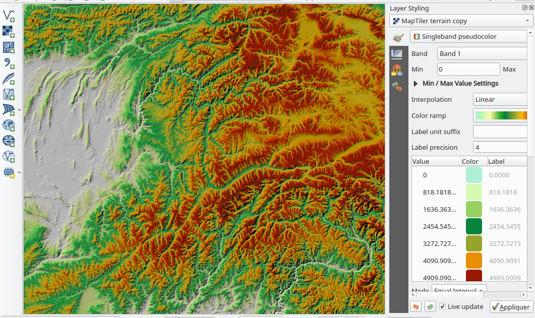 Conversion of WMTS/XYZ raster tiles to terrain (DEM) (Request in QGIS) · Issue #7265 · qgis/QGIS ...