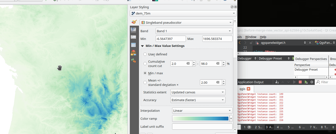 Some QgsPanelWidget instances of Styling pannel widget never destroyed ...