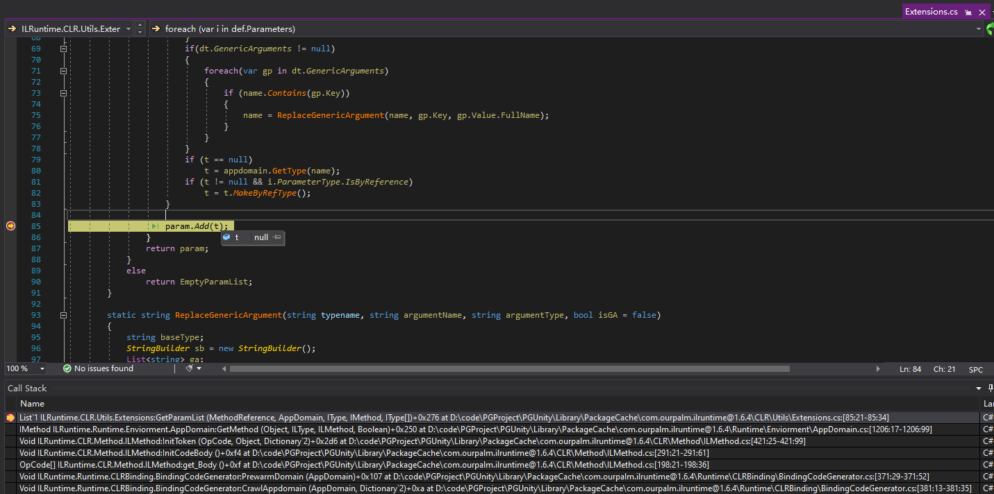 生成CLR绑定代码过程中崩溃, 导致生成代码失败 · Issue #406 · Ourpalm/ILRuntime · GitHub