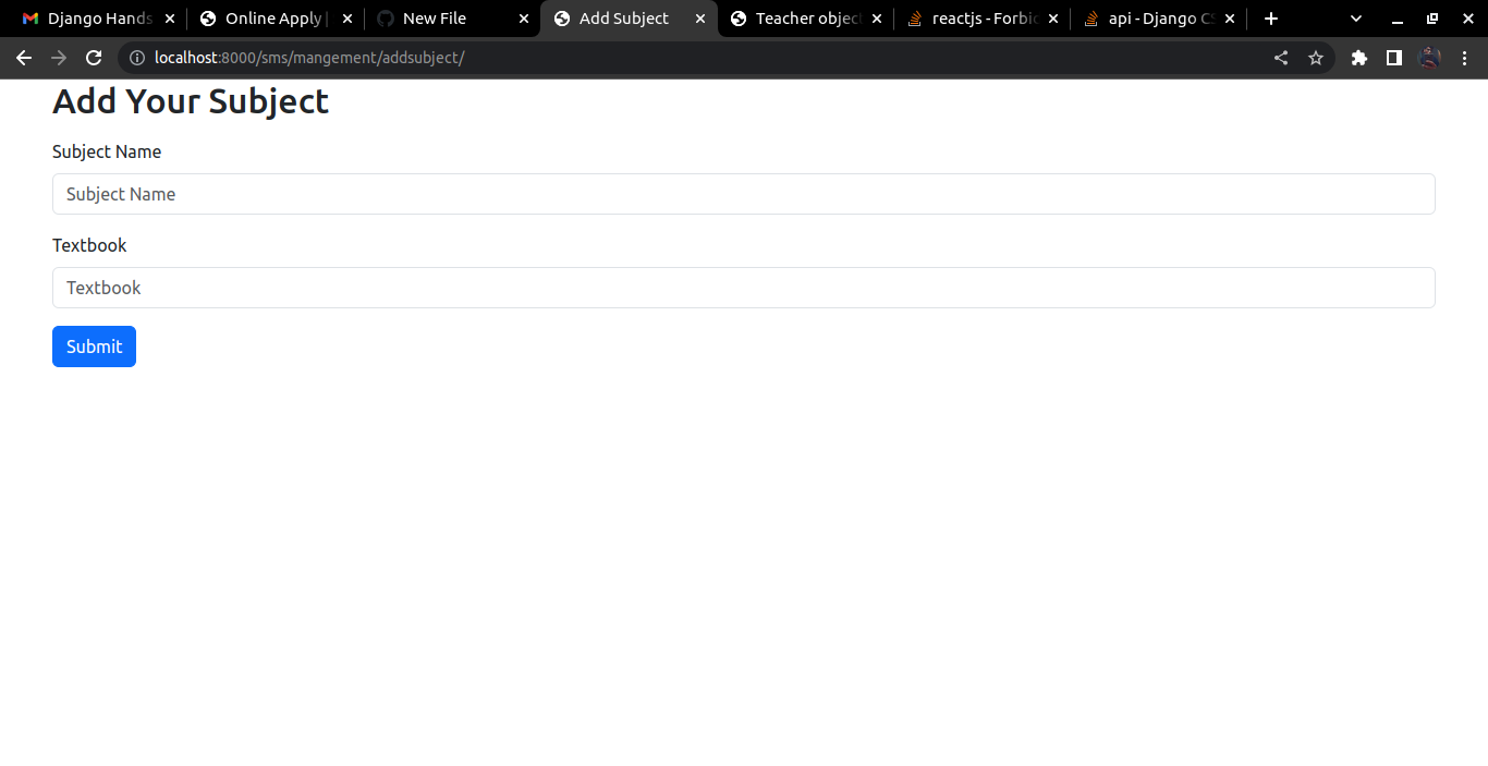 GitHub - avator7/student-management-system