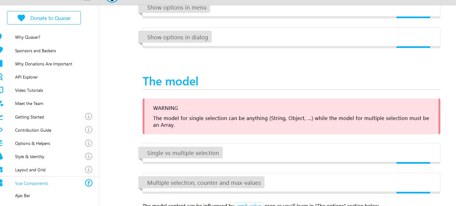 Loading Issue Of Quasar Documentation Pages · Quasarframework Quasar · Discussion 11253 · Github