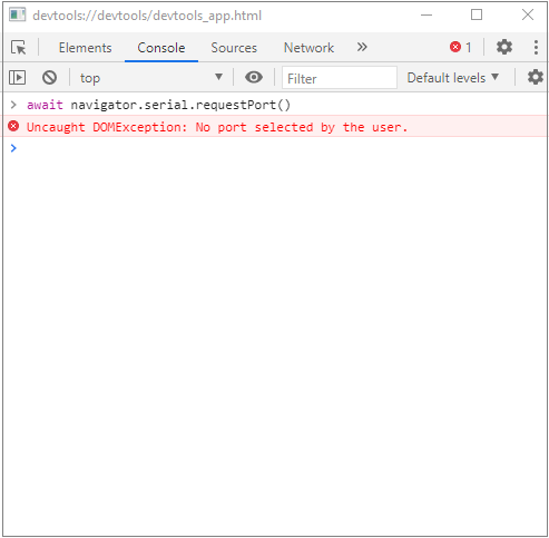 Serial port prompt does not appear (Serial API) · Issue #3303 · cefsharp/CefSharp · GitHub