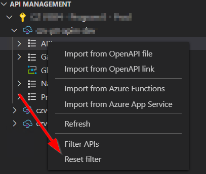 implement filtering of APIs · Issue #132 · microsoft/vscode-apimanagement · GitHub