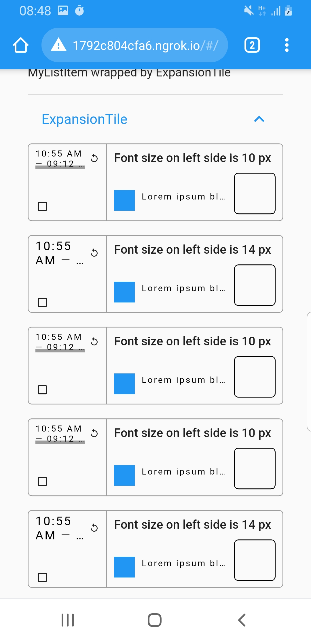 [web] [flutter 2.0] Certain font sizes render a greyish bar on top of the text on a smaller ...