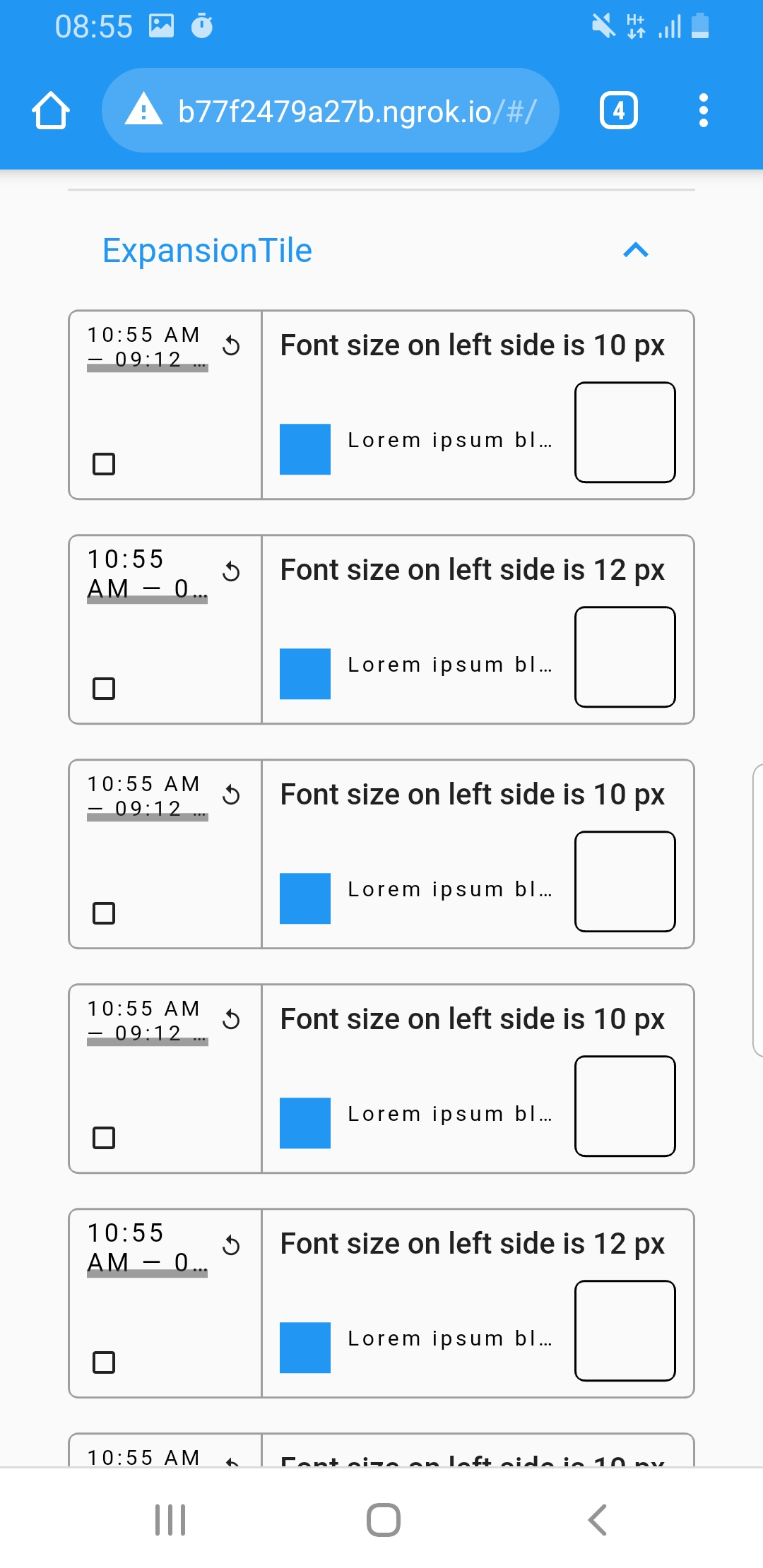 [web] [flutter 2.0] Certain font sizes render a greyish bar on top of the text on a smaller ...