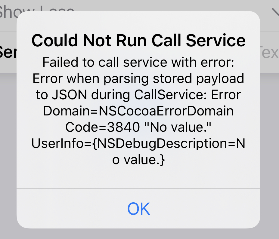 "Service call" intent/shortcut errors with empty text · Issue #741 ...