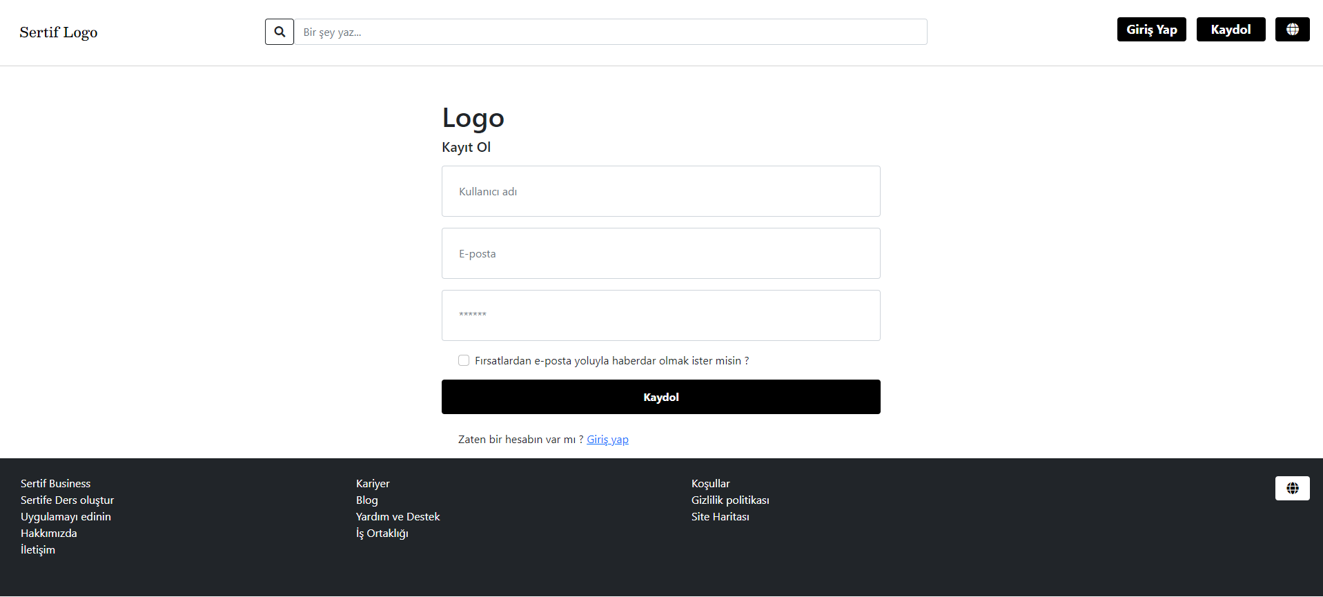 GitHub - TheGresta/Sertif: A website designed for internships