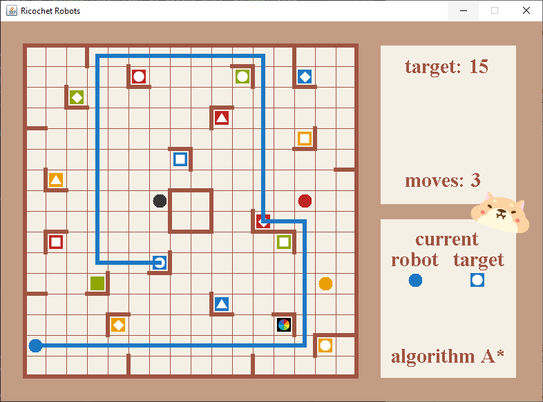 GitHub - bellavee/ricochet-robots: Board game ricochet robots with Java