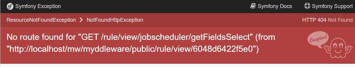jobscheduler/getFieldsSelect AJAX request is made on almost every page (and fails) but it should ...