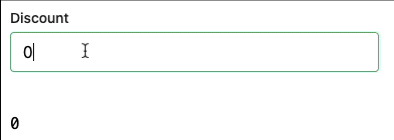 Question: How to add suffix to the displayed input value only. · Issue ...
