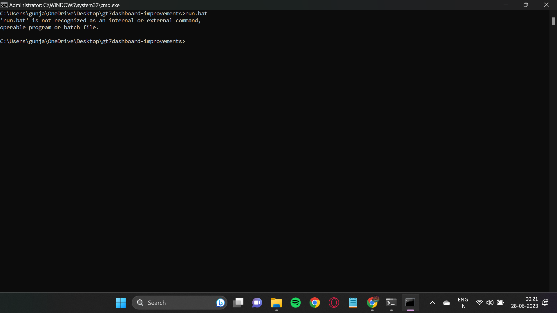 Can't run run.bat file · snipem gt7dashboard · Discussion #13 · GitHub