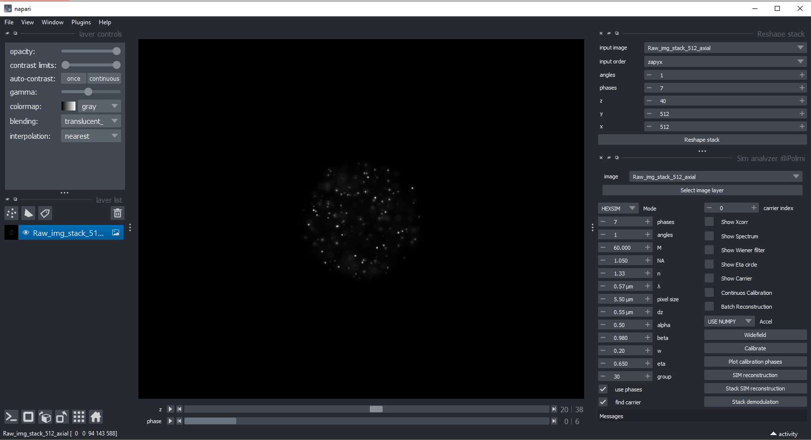 z-slider bar issue · Issue #13 · andreabassi78/napari-sim-processor · GitHub