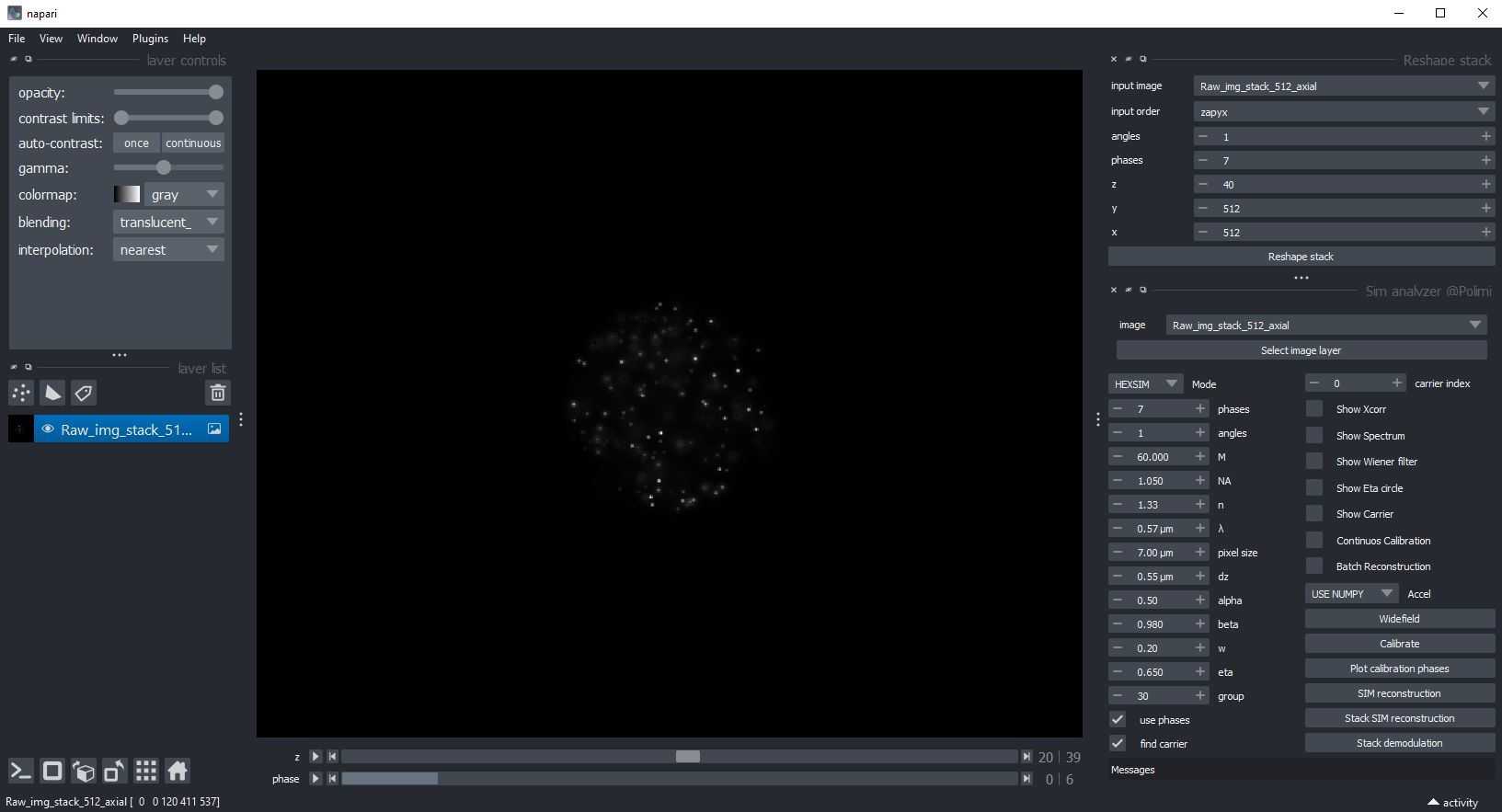 z-slider bar issue · Issue #13 · andreabassi78/napari-sim-processor · GitHub