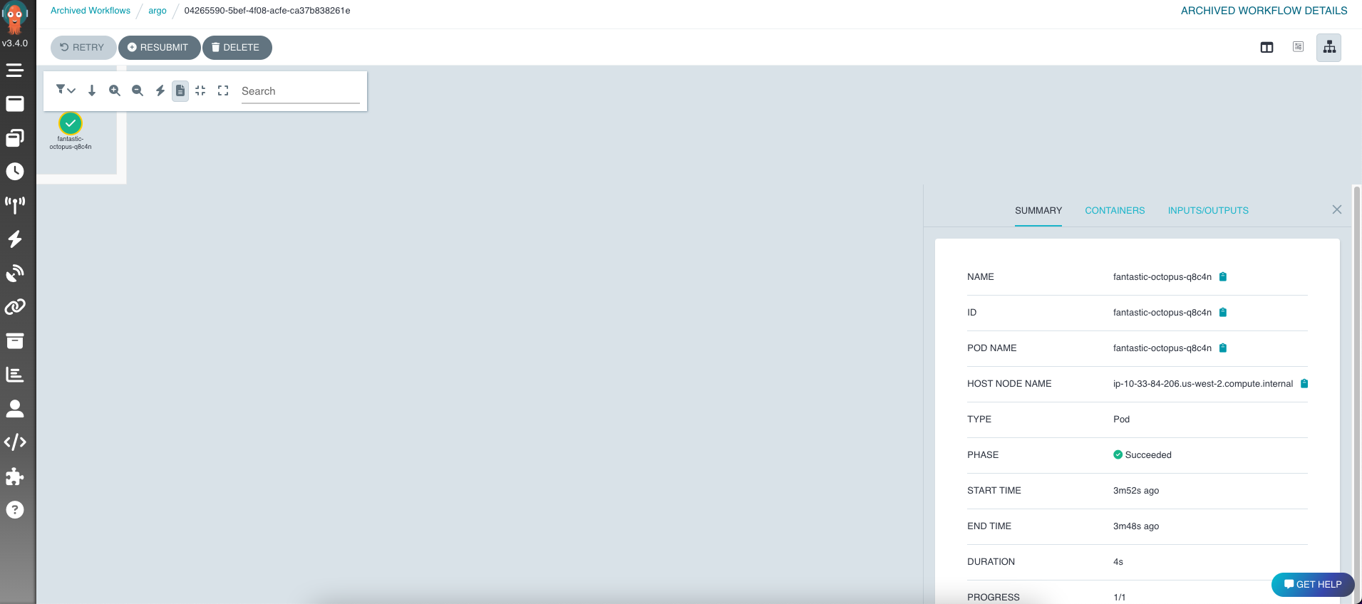 Archived Workflows Tree view UI is broken · Issue #9614 · argoproj/argo-workflows · GitHub