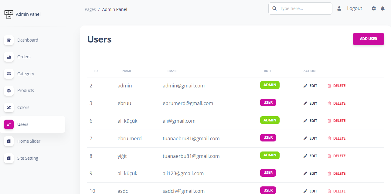GitHub - ebru-merd/LaravelEcommerce