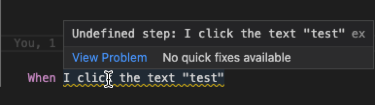 Extension Unable to Recognize Step Definitions Due to Parsing Error · Issue #45 · cucumber ...