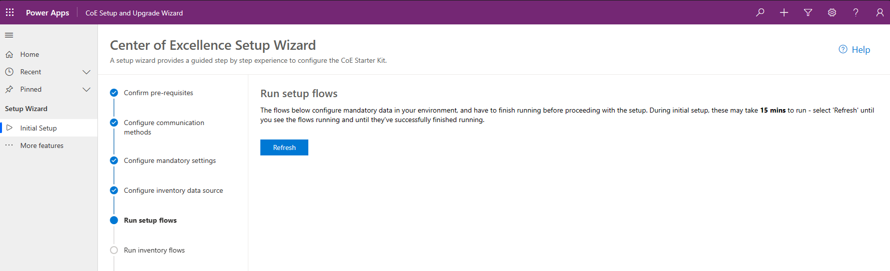 [CoE Starter Kit - BUG] Run setup flows page not loading in DoD · Issue #5620 · microsoft/coe ...