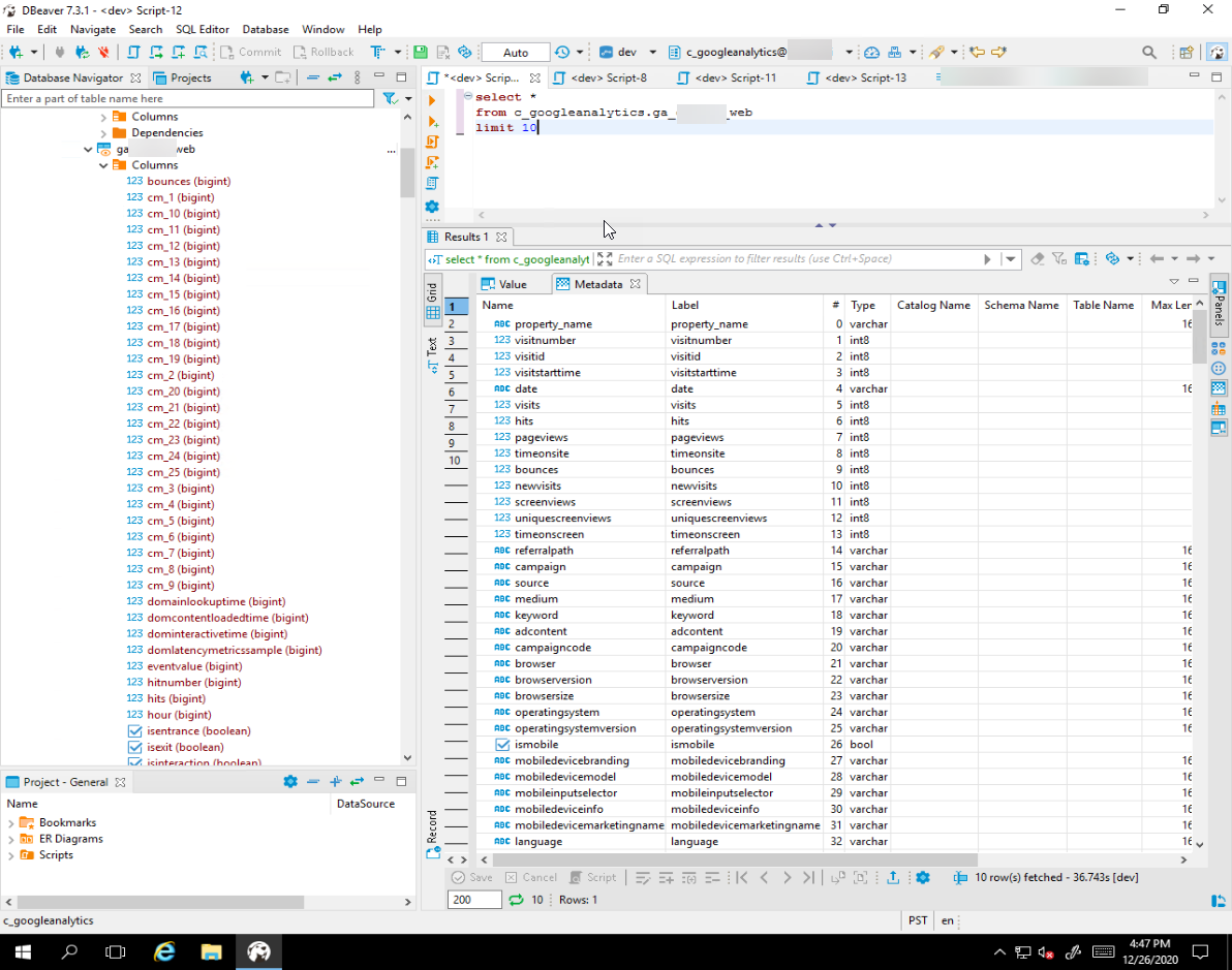 Database Navigator not displaying all columns · Issue #10703 · dbeaver/dbeaver · GitHub
