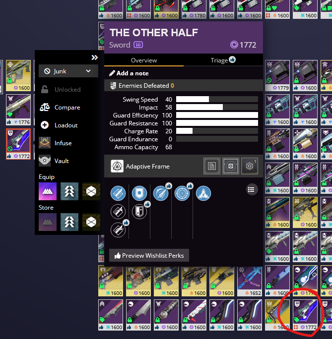 Deepsight borders appear on unlocked weapons · Issue #9171 ...