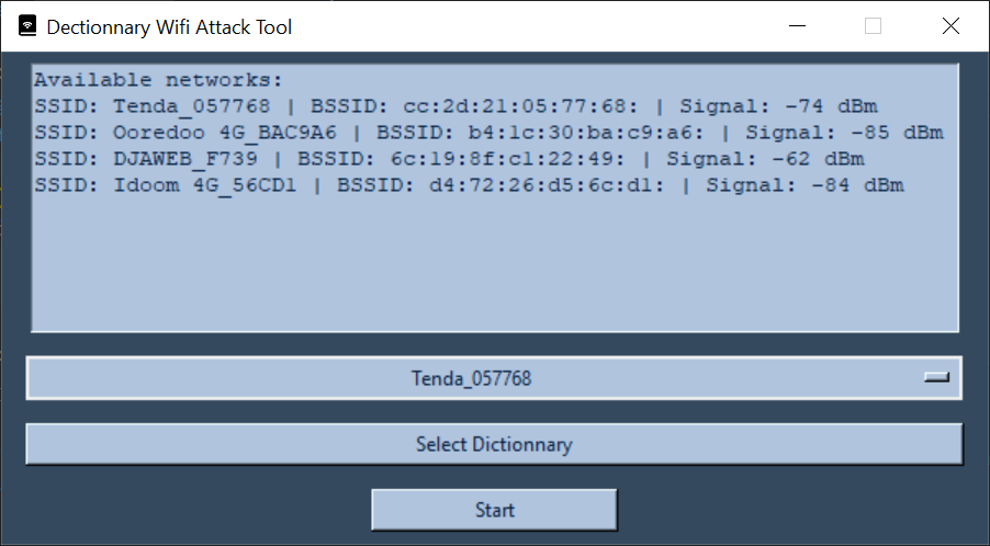 GitHub - Bilal-Belli/DictionaryWifiAttackTool: This repository presents ...