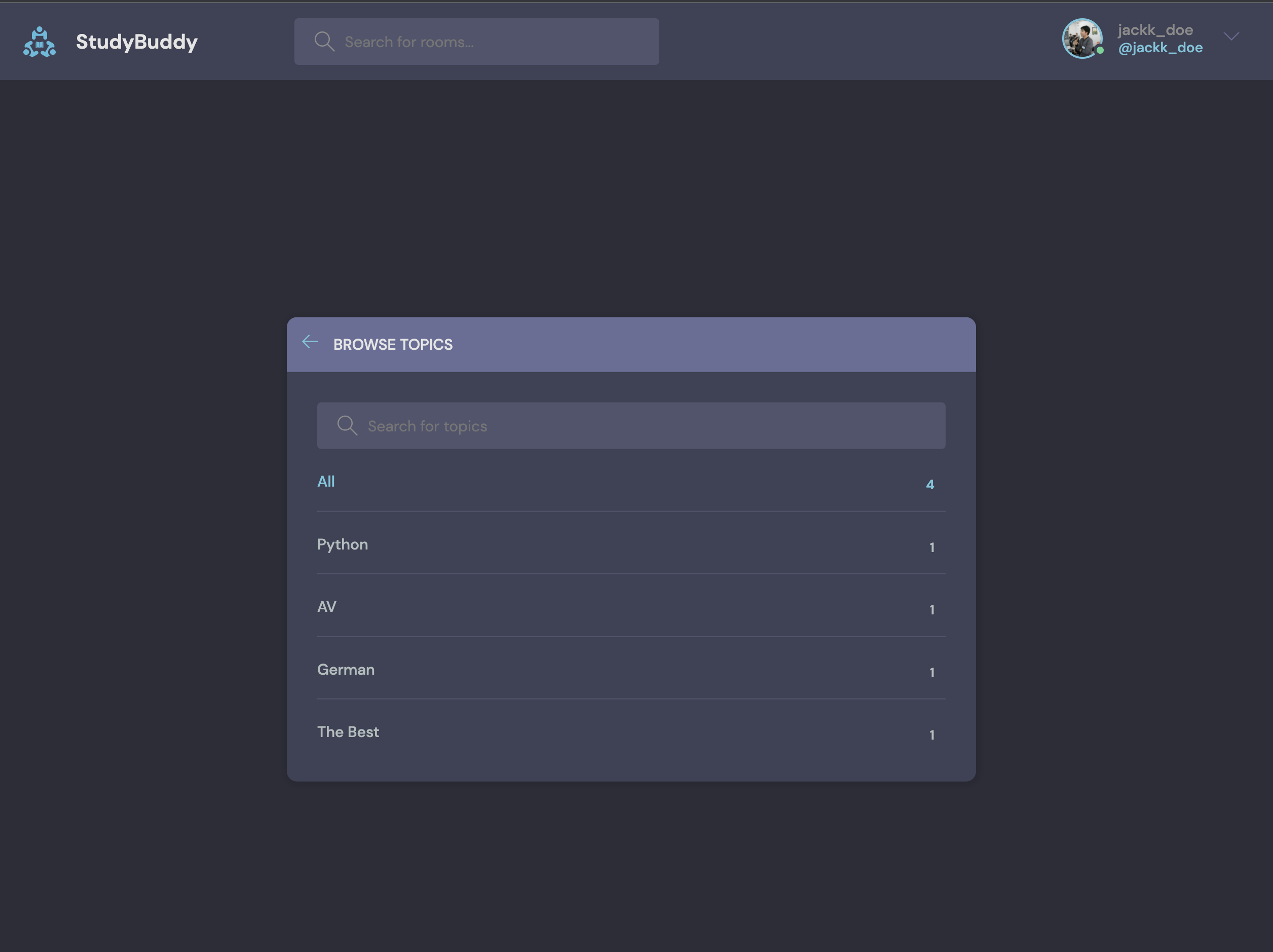 GitHub - Jackk-Doe/StudyBud: Twitter-like Django project