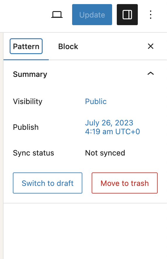 Pattern editing (Manage all my patterns): Sync status overlaps for some languages · Issue #52960 ...
